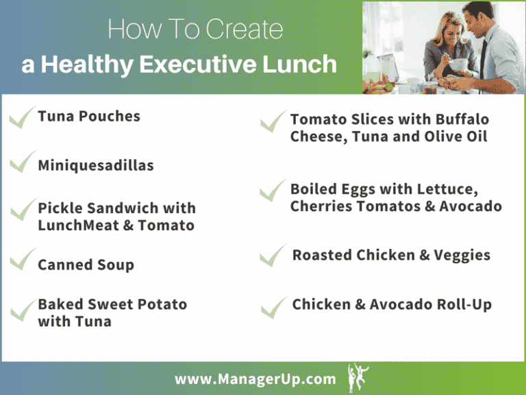How to Create a Healthier Executive Lunch - ManagerUp