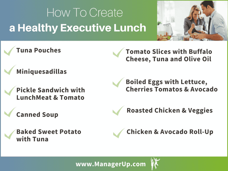 How to Create a Healthier Executive Lunch - ManagerUp